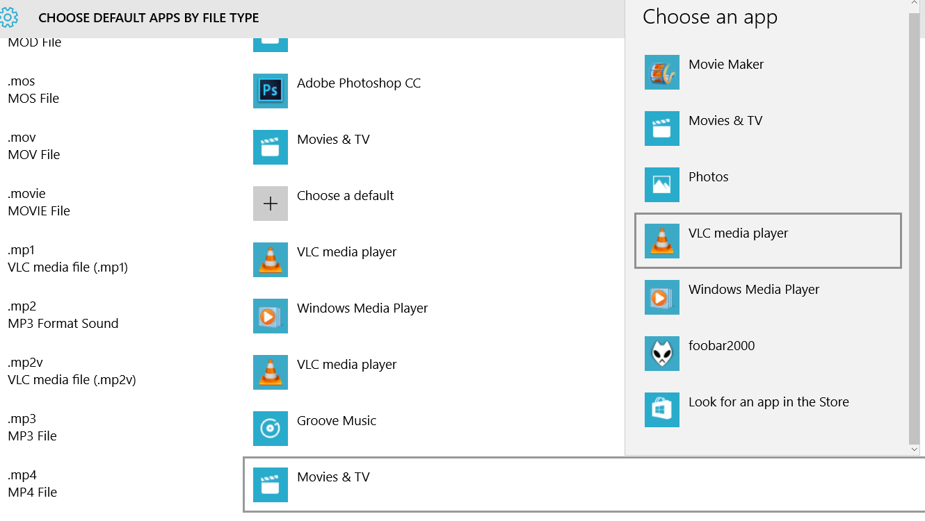 Comment Faire De VLC Le Lecteur Multimédia Par Défaut Dans Windows 10